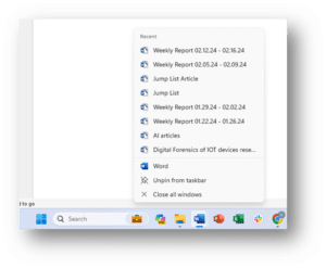 Exploring the significance of jump lists in digital forensic ...
